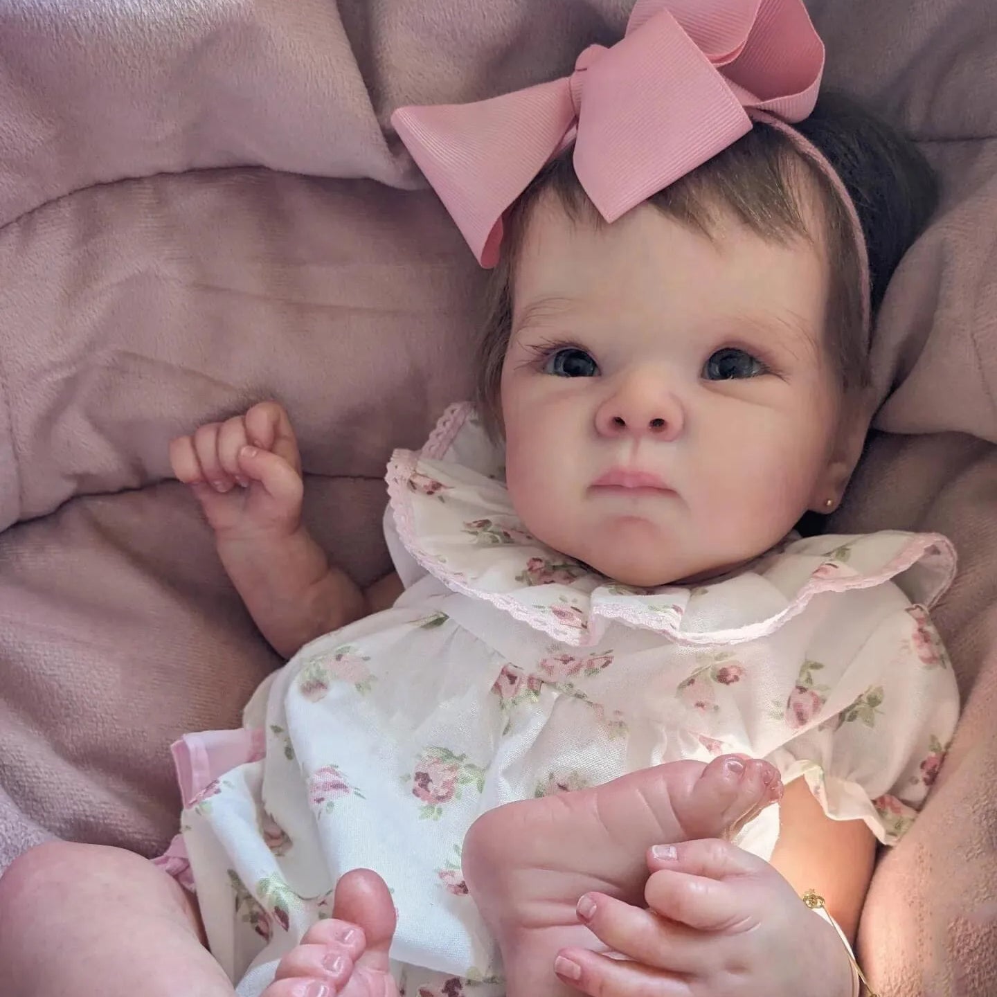 18 inches May Open Eyes Girl Reborn Doll Girls-Bettie: Monabebe.com