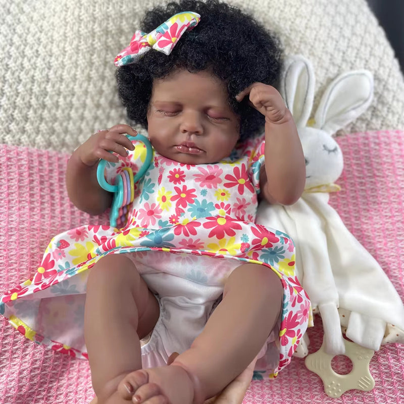 20 Inch Julius Closed Eyes African American Reborn Dolls-Loulou ...