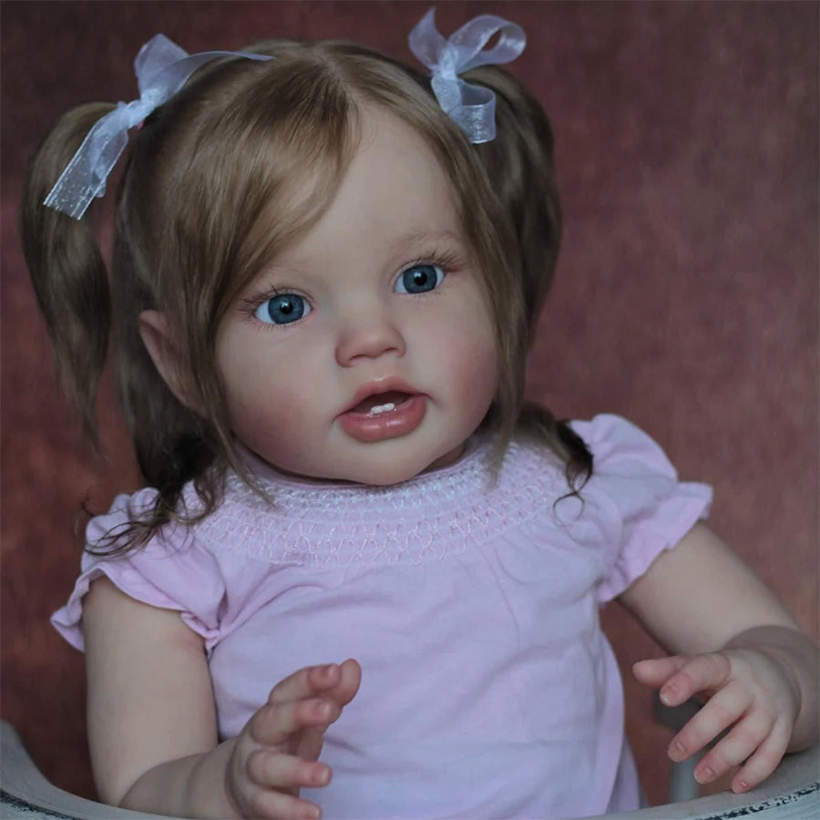 Isabel 24 Inches 60cm Open Eyes Root Hair Reborn Toddler-Lottie ...