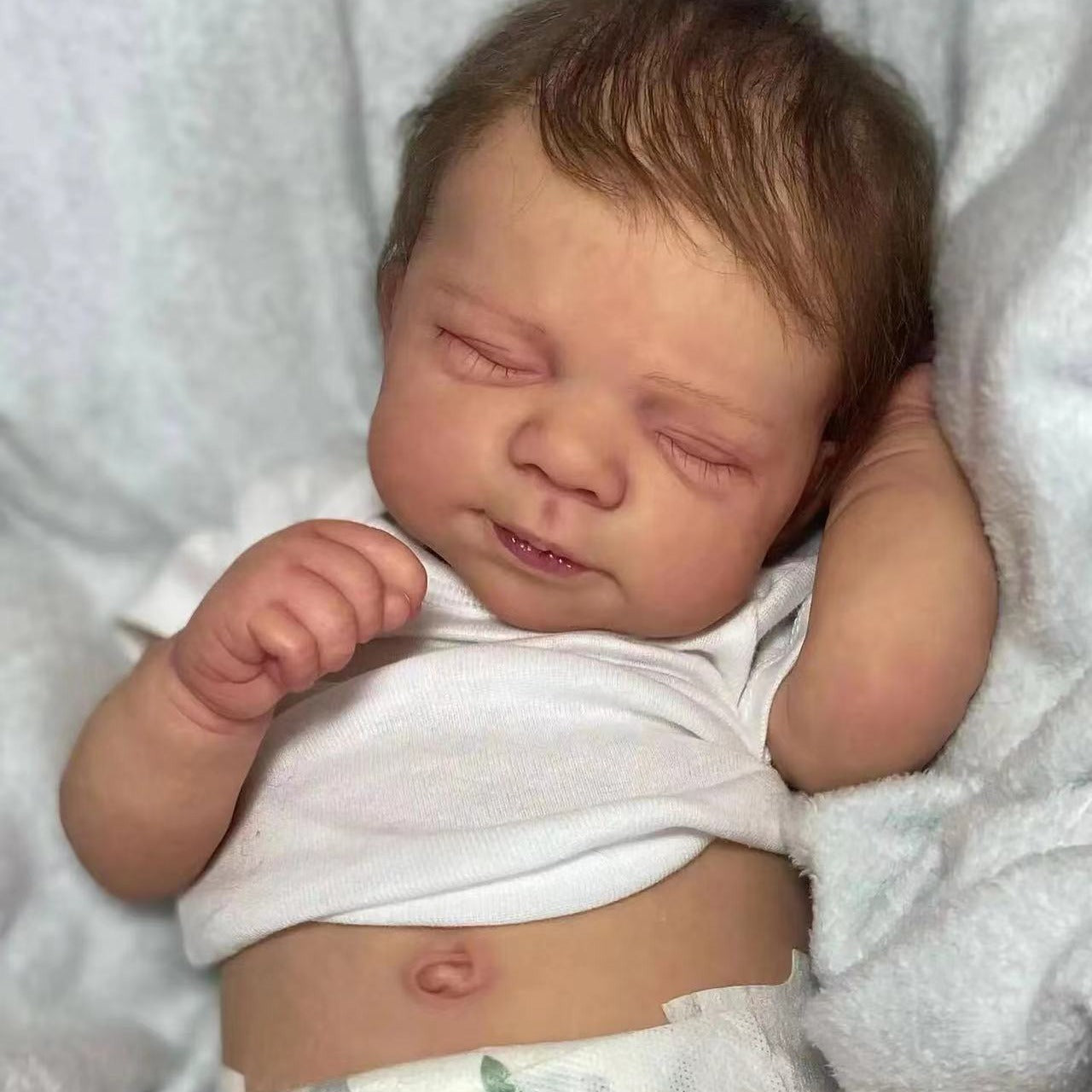 19 Inches Realistic Ian Closed Eyes Reborn Doll-Pascale: Monabebe.com