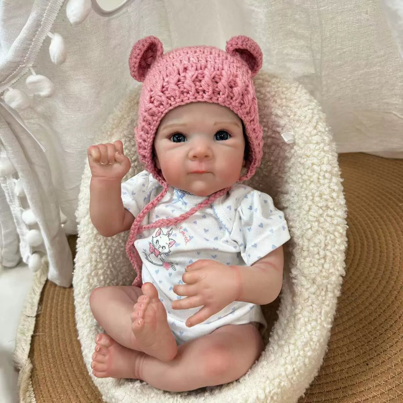 18 Inches Lifelike Julia Blue Eyes Reborn Doll Girl-Bettie: Monabebe.com