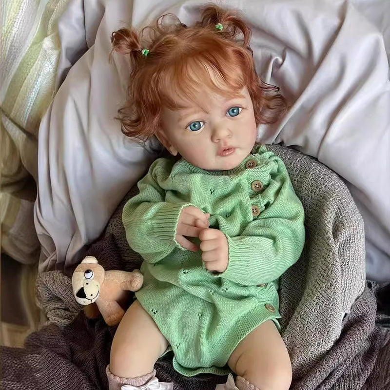 24 Inches/60Cm Realistic Anna Reborn Dolls With Red Hair-Ayana ...