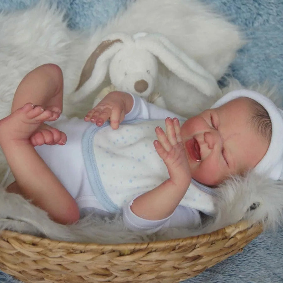 Maria 18 inch crying reborn dolls with painted hair: Monabebe.com