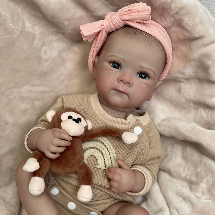 18 Inches Helen Open Eyes Cloth Body Reborn Doll-Bettie: Monabebe.com
