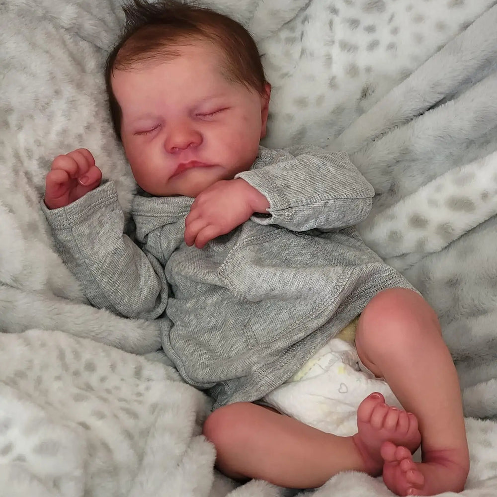 18 inches Borg Lifelike Silicone Reborn Doll Boys-Levi: Monabebe.com
